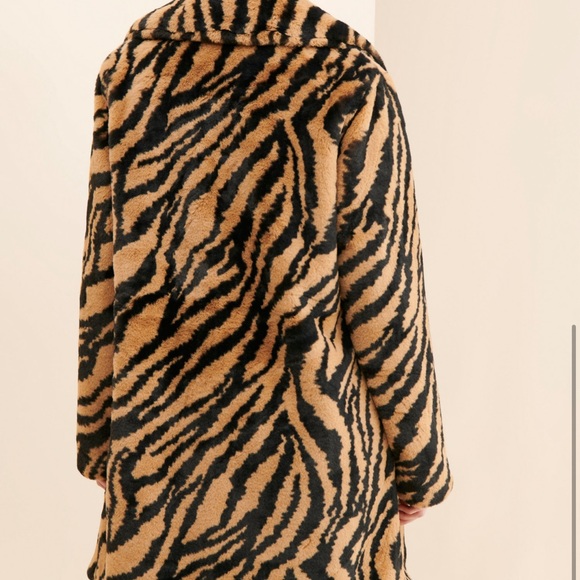 Free People | Jackets & Coats | Ruby Ed Tiger Faux Fur | Poshmark